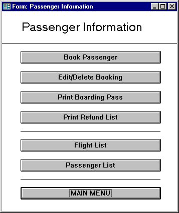 3. After clicking on the Passenger Information button, you will see a ...